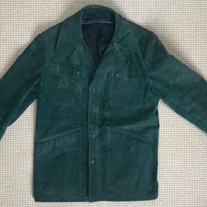 Jackets & Coats | Mens 10 Green Suede Overcoat | Poshmark